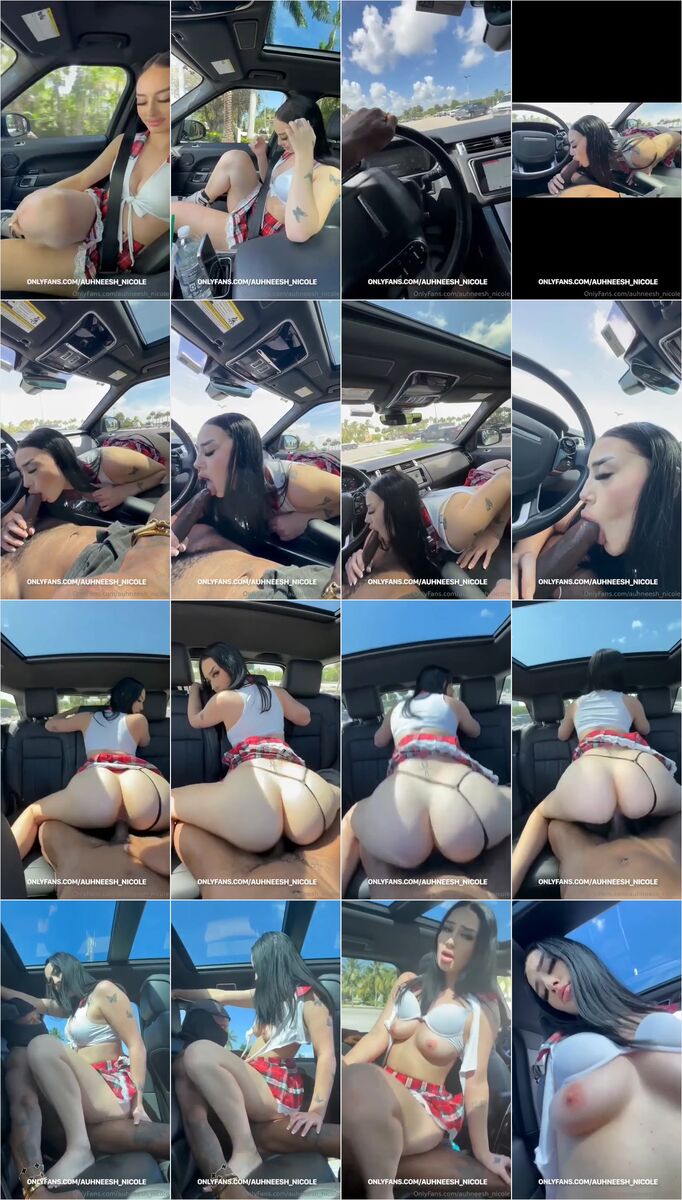 Auhneesh Nicole - Creampie Sextape With A Stranger From Street