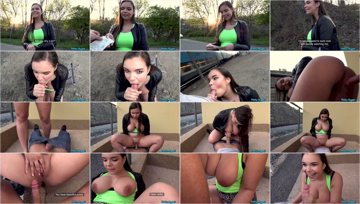 Public Agent - Sofia Lee Train Track Blowjob And Fuck