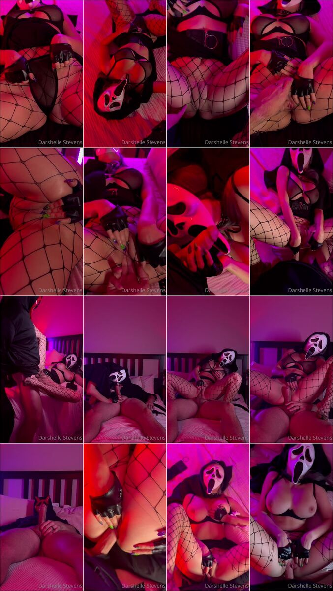 OnlyFans Darshelle Stevens - Scream Ghostface Sextape