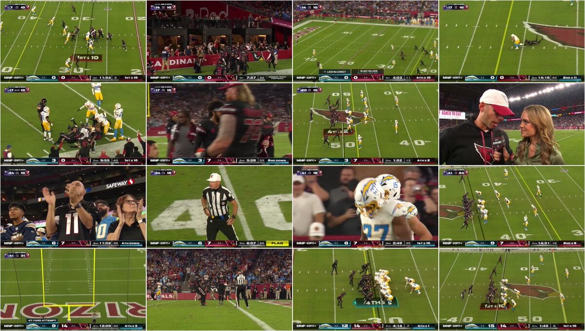 Los Angeles Chargers at Arizona Cardinals 21 10 2024 low
