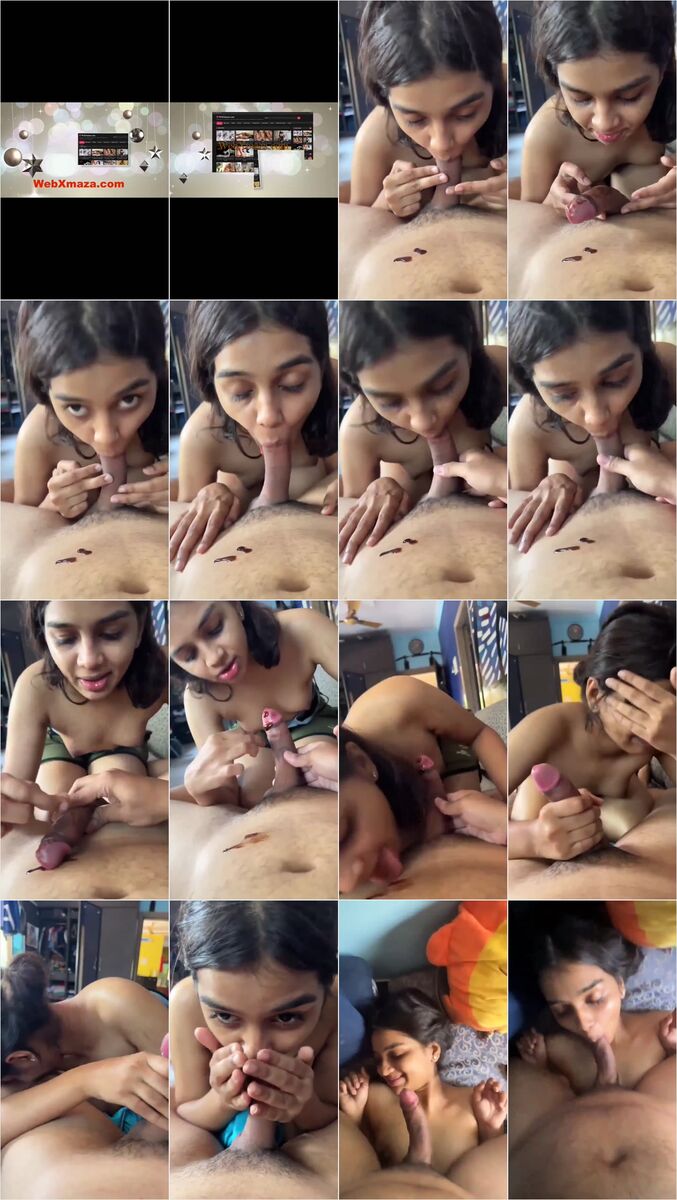 Cutie Giving Blowjob After Applying