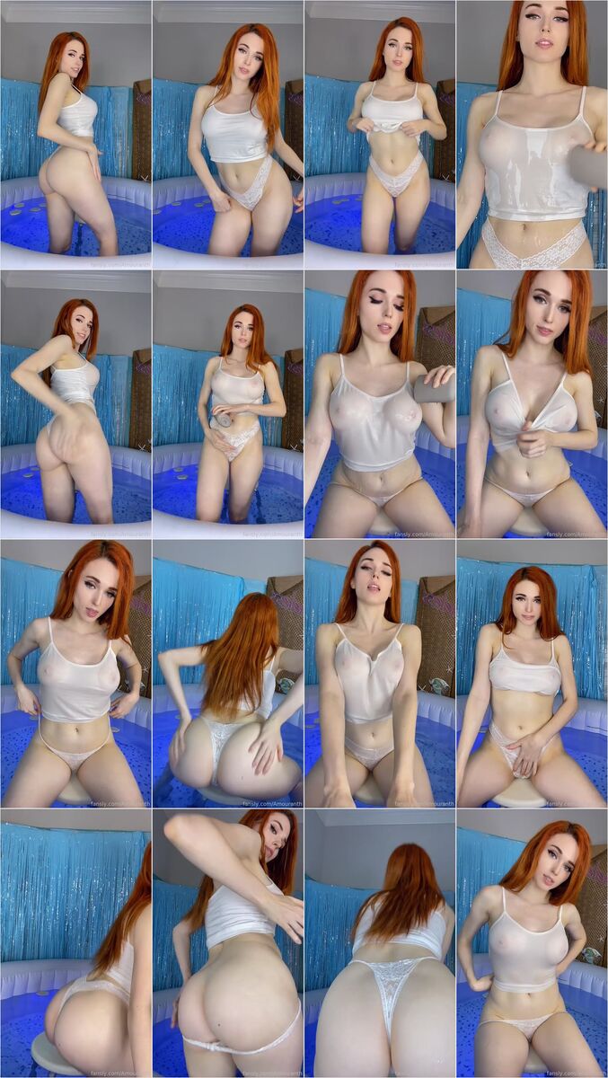 excluleak com Leak Amouranth FanSly Wet T Shirt