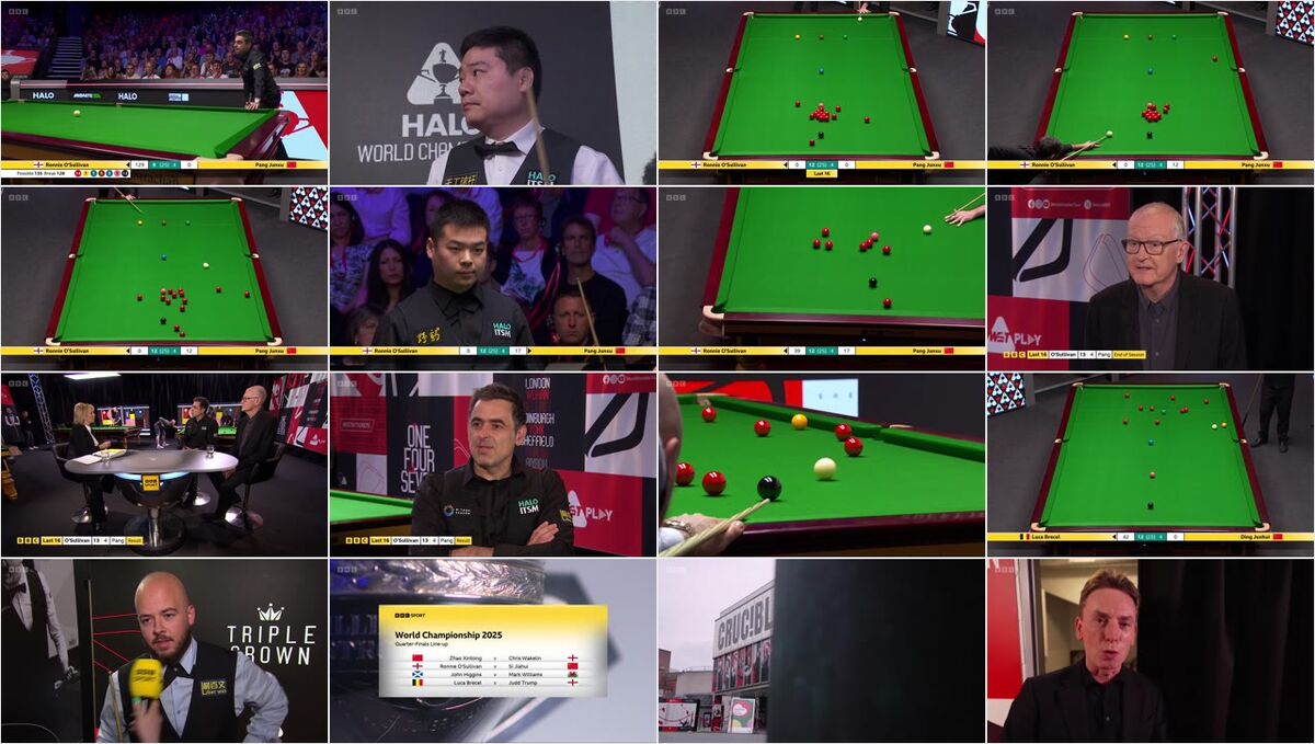 Snooker World Championship 2025 - Day 10 Evening Session (28 Apr